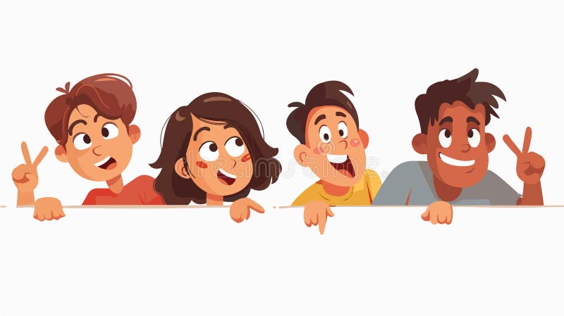 A Curious Character Peeking from Behind a Wall in a Whimsical Design ...