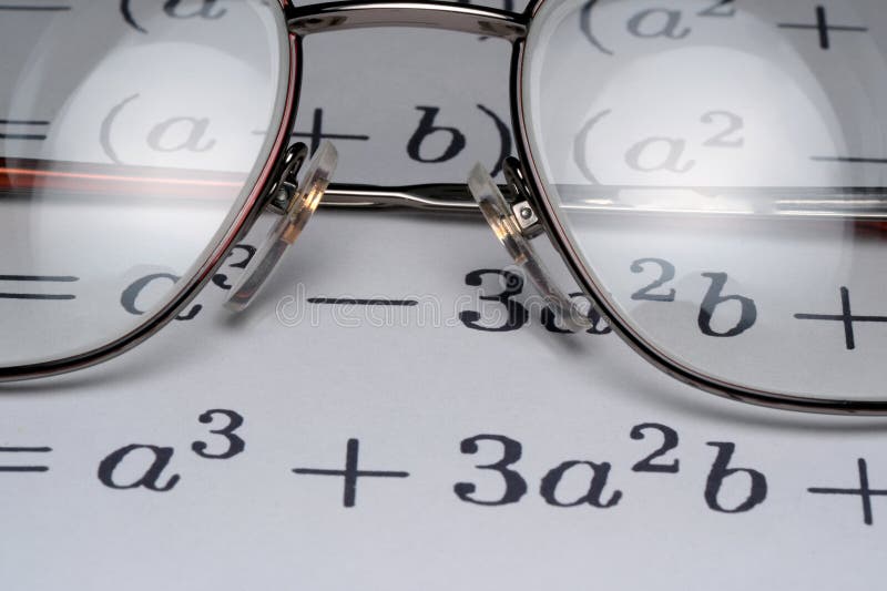 Curious and Clear Math Insights Stock Photo - Image of study, materials ...