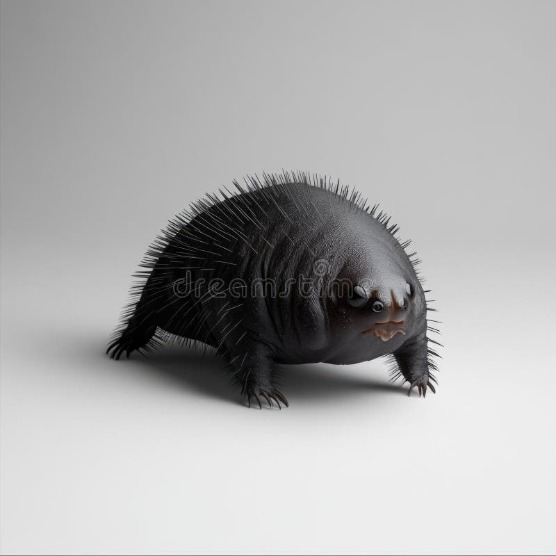 A Curious Creature with a Rounded Body and Sharp Spiky Fur is ...