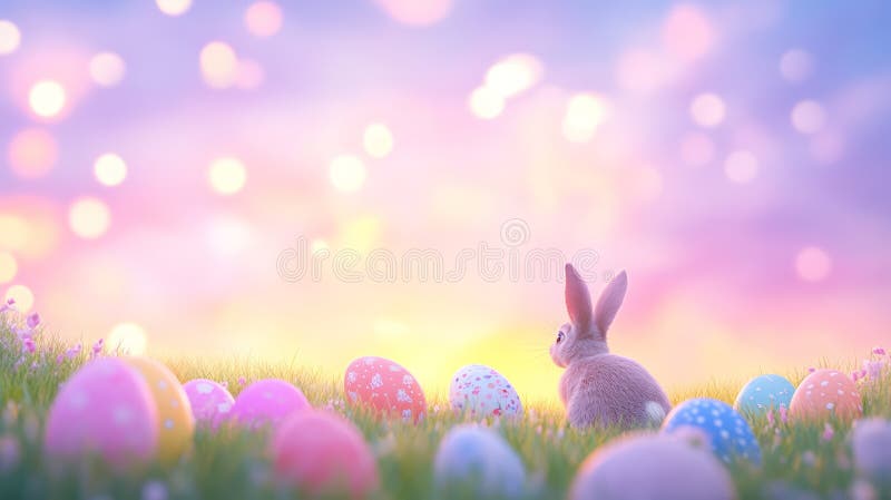 Curious Cute Bunny Peeking Over White Wall with Green Ivy in Bright ...