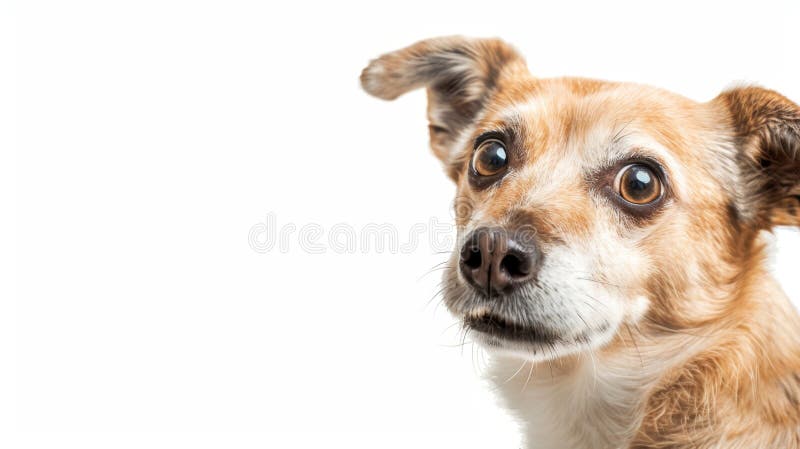 Curious Dog Looking at Camera Stock Illustration - Illustration of ...