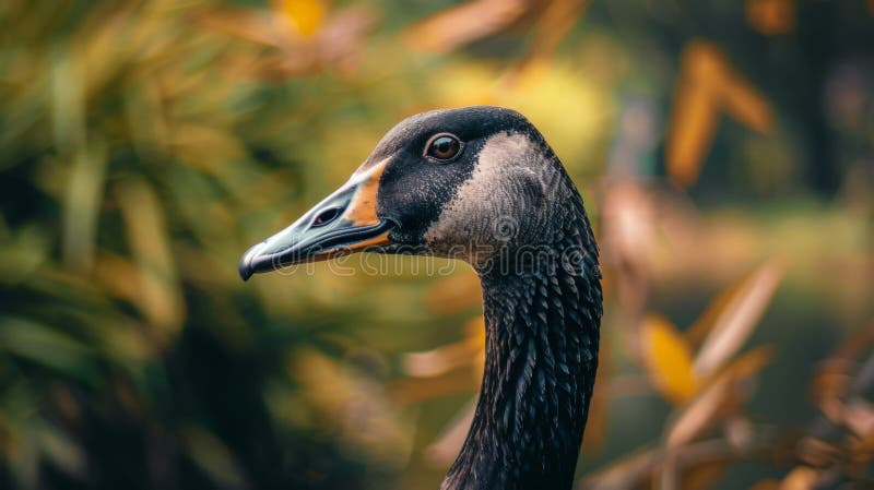 A Curious Duck Facing the Camera Stock Image - Image of reflection ...