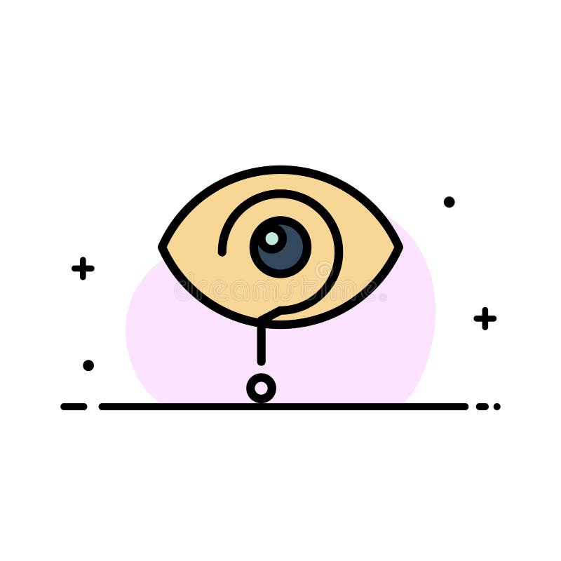 Curious, Exclamation, Eye, Knowledge, Mark Business Flat Line Filled ...
