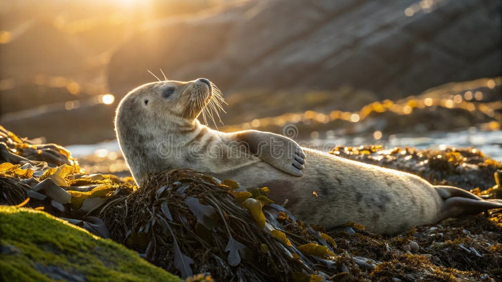 Seals, Photography, Natural Light Stock Illustration - Illustration of ...