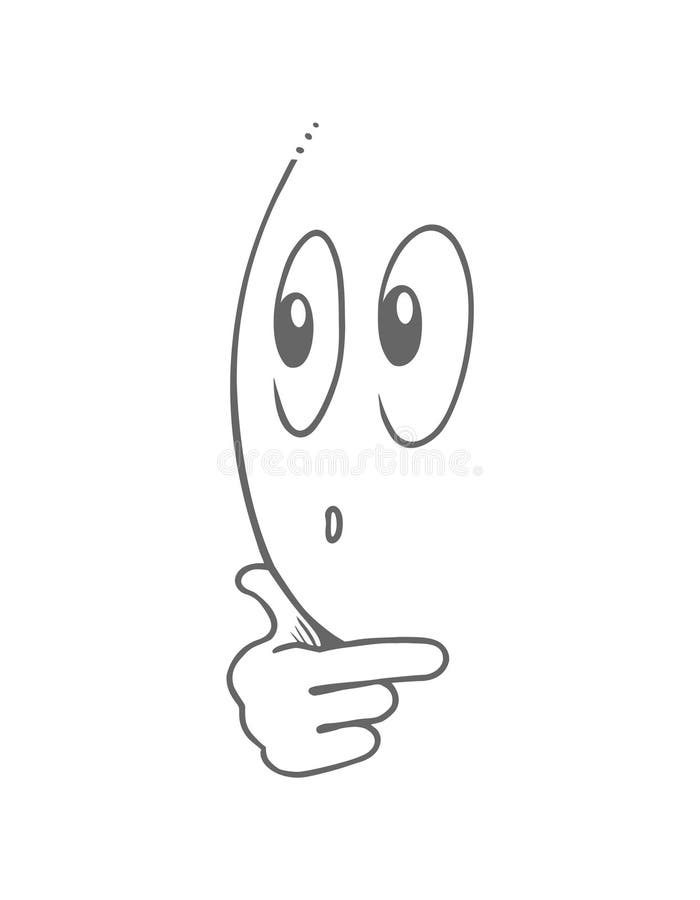 Curious expression looking stock vector. Illustration of expression ...