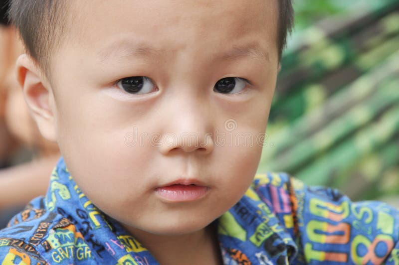 Curious Eyes on a Boy S Face Stock Image - Image of child, china: 16681365
