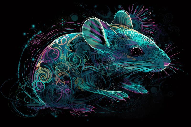 A curious field mouse stock illustration. Illustration of alert - 283022653