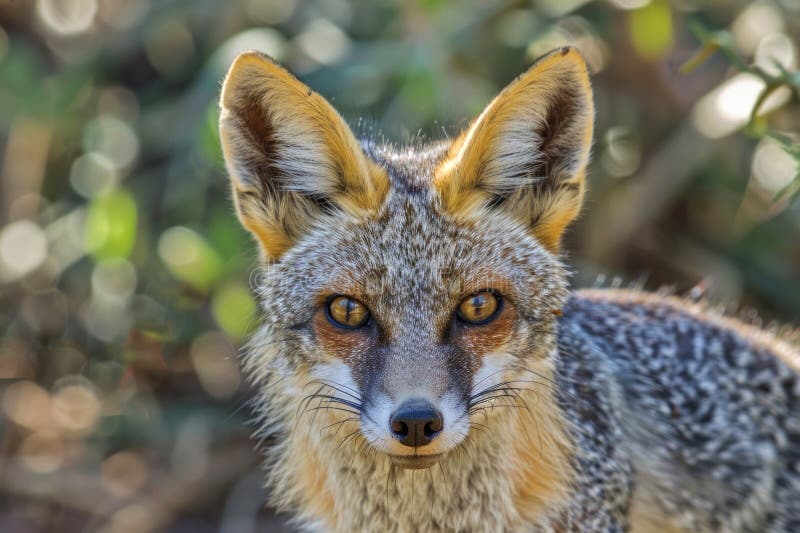 A Curious Fox Stares Directly into the Camera. Stock Photo - Image of ...