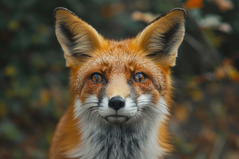 A Curious Fox Stares Directly into the Camera Stock Image - Image of ...