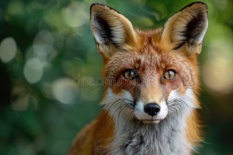 A Curious Fox Stares Directly into the Camera. Stock Photo - Image of ...