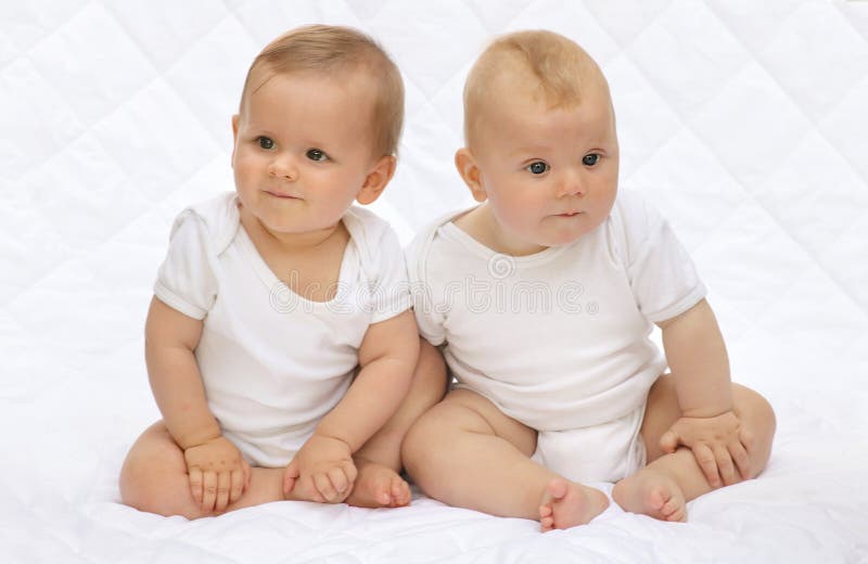 Curious, Funny and with Different Emotions Babies Stock Image - Image ...