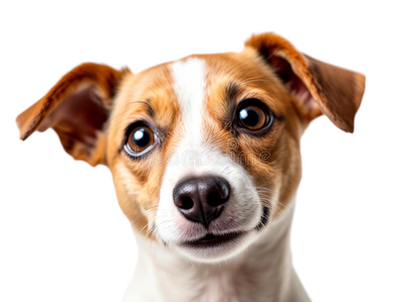 Curious Jack Russell Terrier Peeking at the Camera Stock Illustration ...