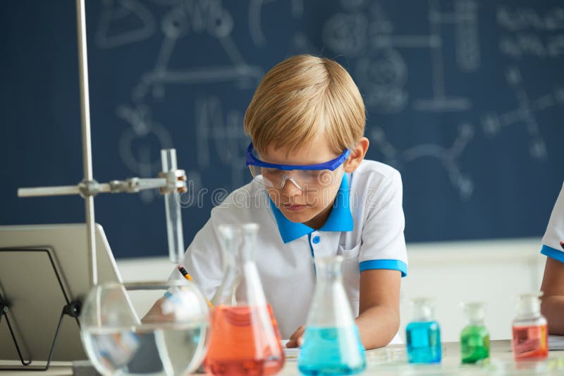 Conducting experiment stock photo. Image of class, reagent - 109974472