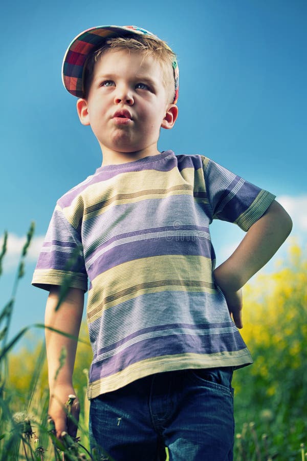 Curious boy stock photo. Image of paint, creativity, portrait - 27373610