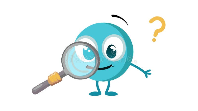 Curious Magnifying Glass Character, Discovery and Problem Solving ...