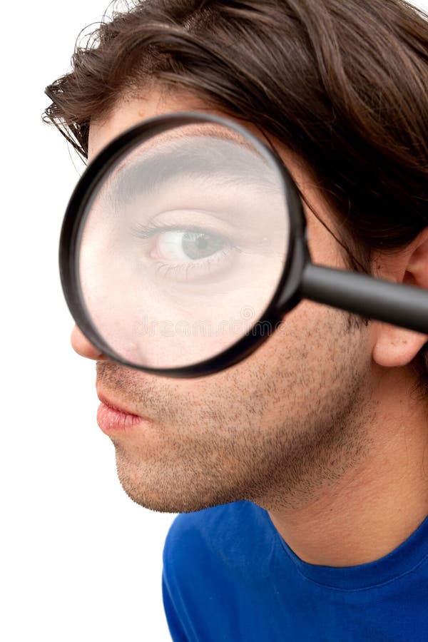 Curious man stock photo. Image of young, detective, exploration - 14564932