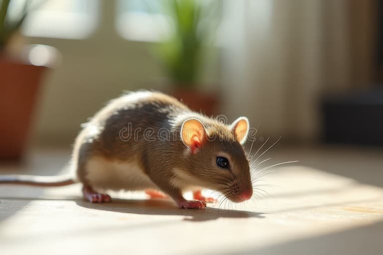 Curious Mouse Adventure stock illustration. Illustration of wildlife ...