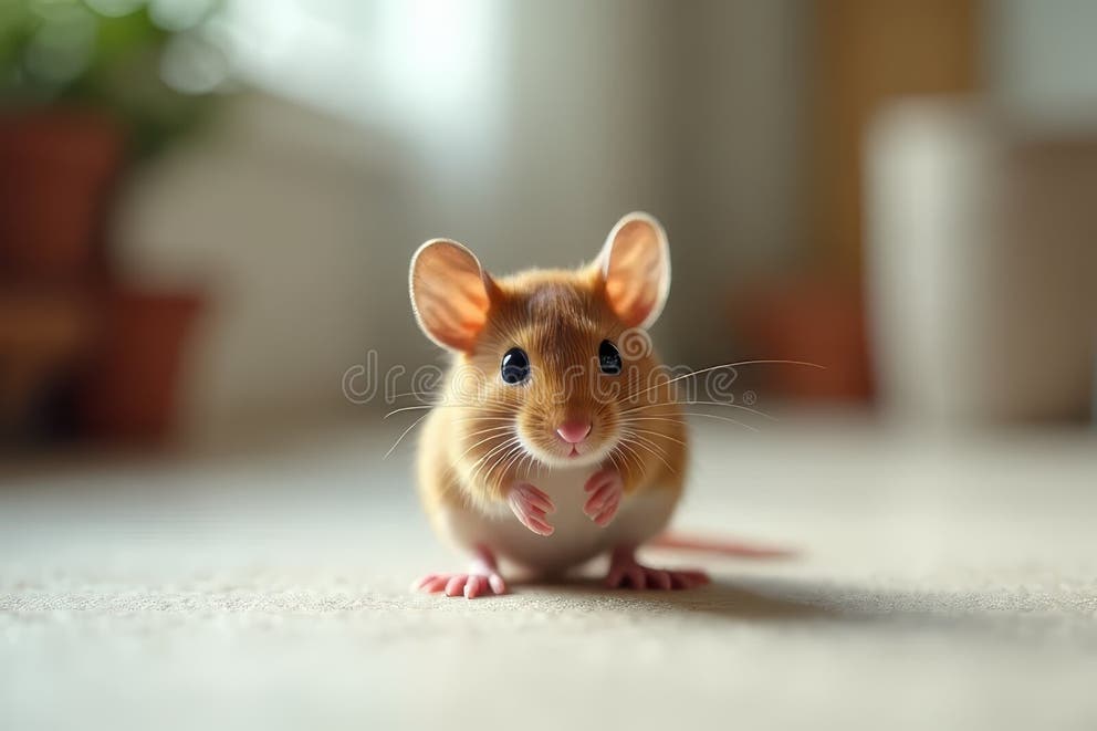 Curious Mouse Adventure stock illustration. Illustration of mouse - 377435805