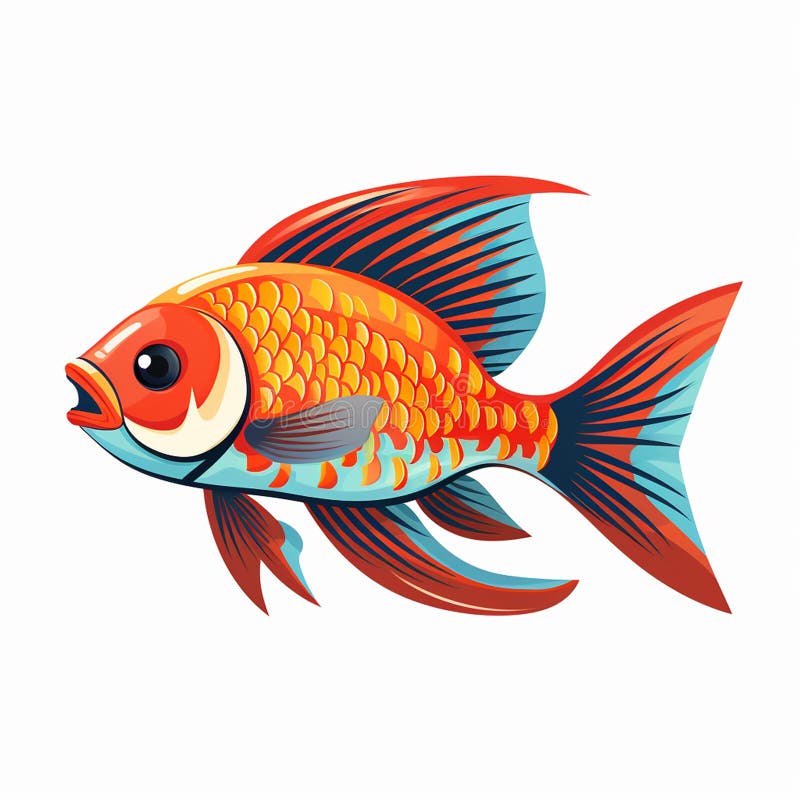 Curious Nemo Fish Illustration Stock Illustration - Illustration of ...