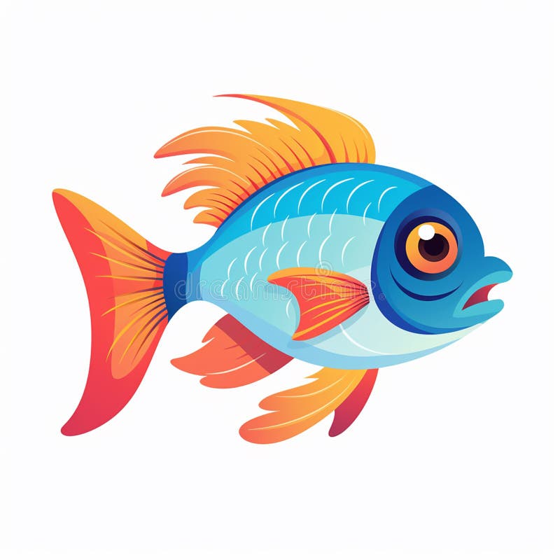 Curious Nemo Fish Illustration Stock Illustration - Illustration of ...