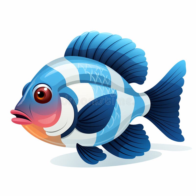 Curious Nemo Fish Swimming with Dory Stock Illustration - Illustration ...