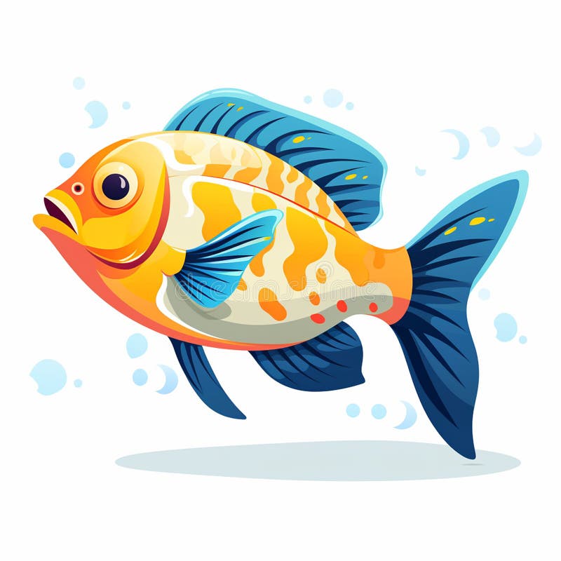 Curious Nemo Fish Swimming with Dory Illustration Stock Illustration ...