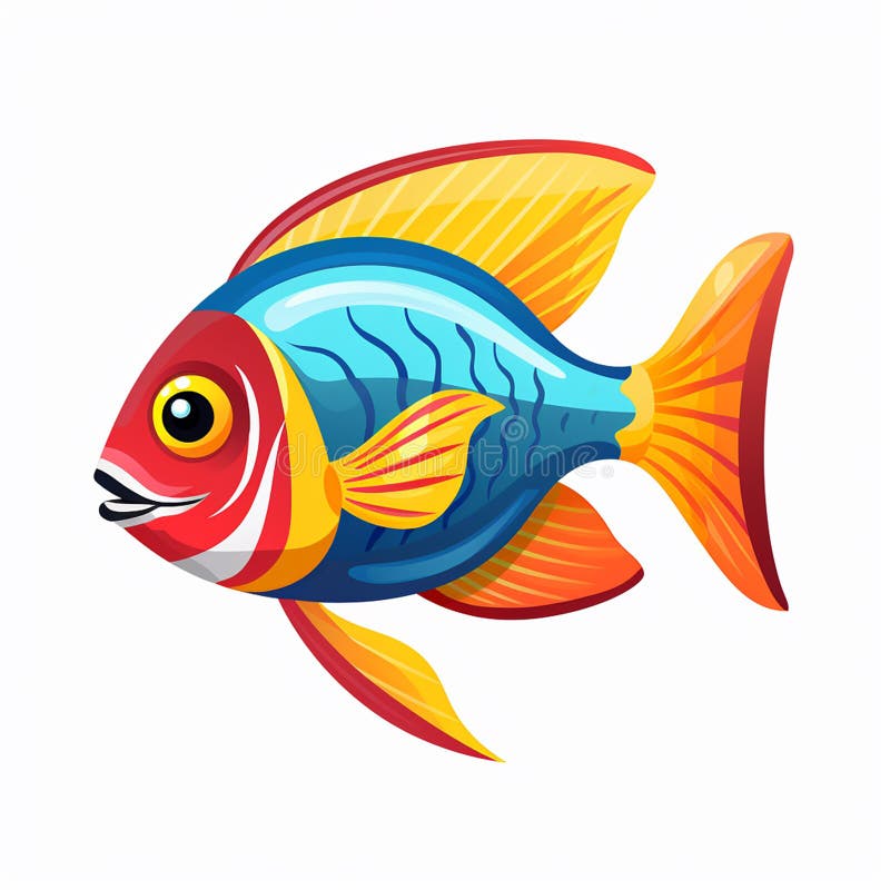 Curious Nemo Fish Swimming with Dory Illustration Stock Illustration ...