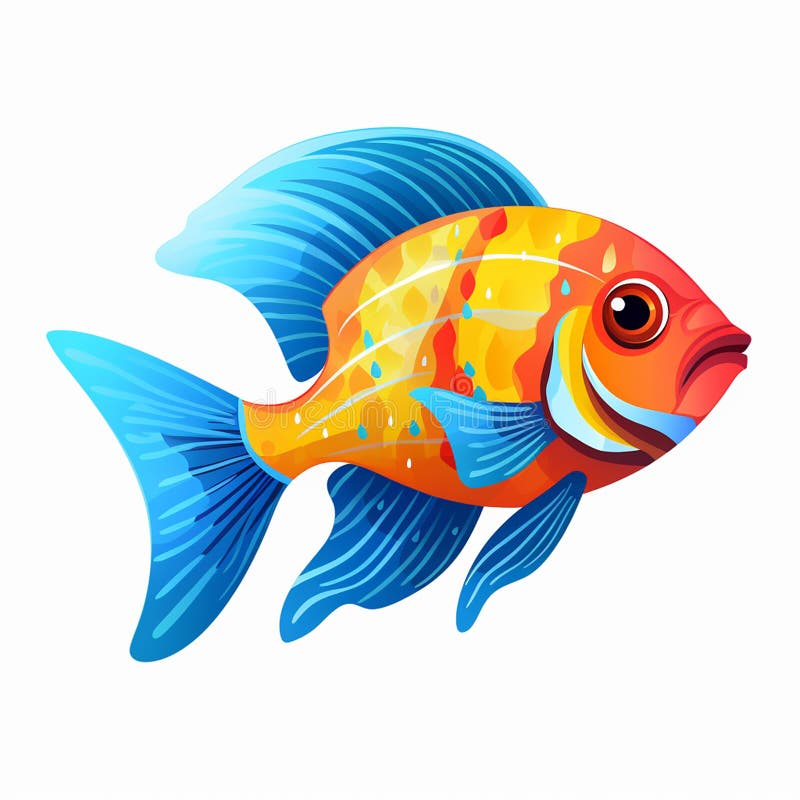 Curious Nemo Fish Swimming with Dory Illustration Stock Vector ...