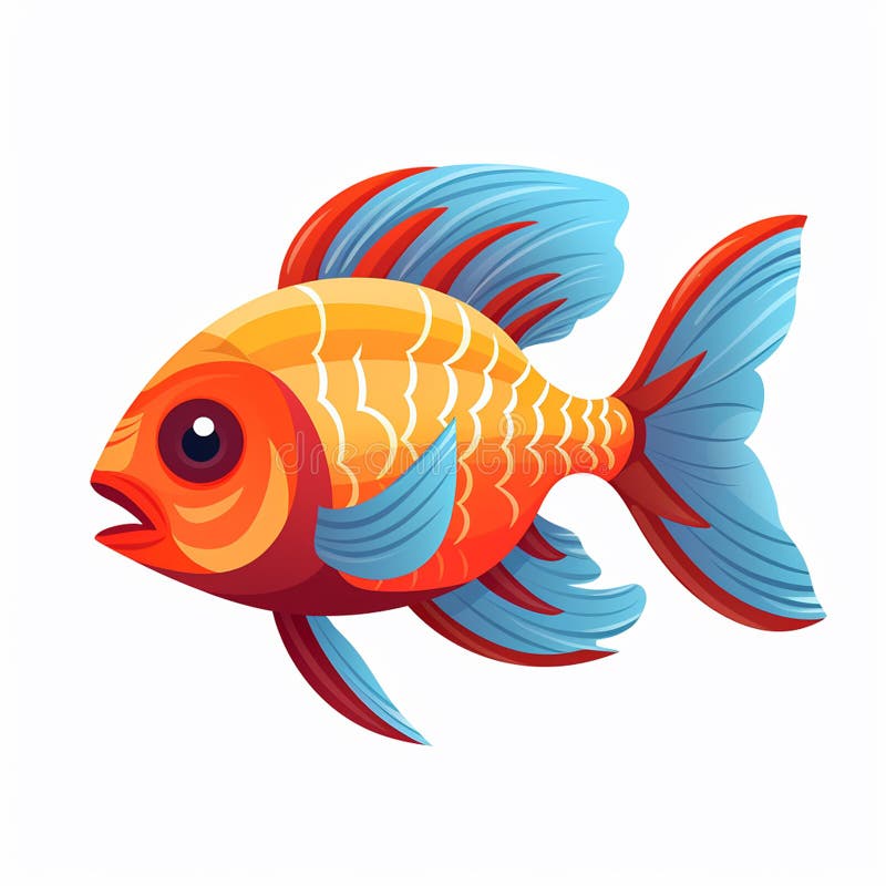 Curious Nemo Fish Swimming with Dory Illustration Stock Illustration ...