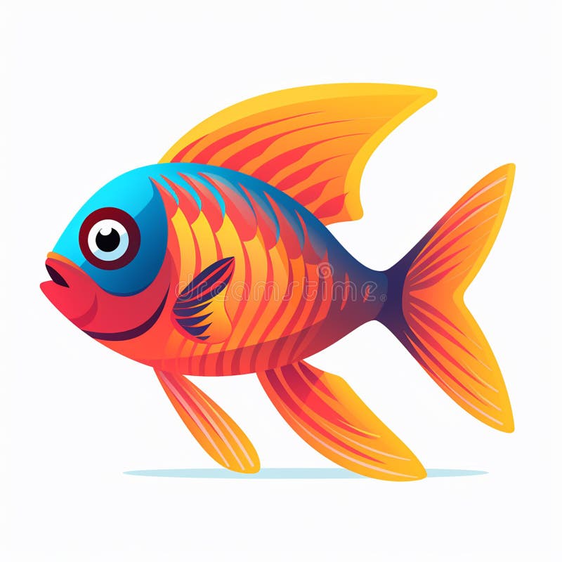 Curious Nemo Fish Swimming with Dory Illustration Stock Illustration ...