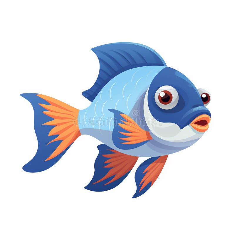 Curious Nemo Fish Swimming with Dory Illustration Stock Illustration ...
