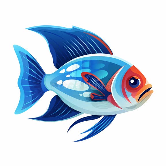 Curious Nemo Fish Swimming with Dory Illustration Stock Illustration ...