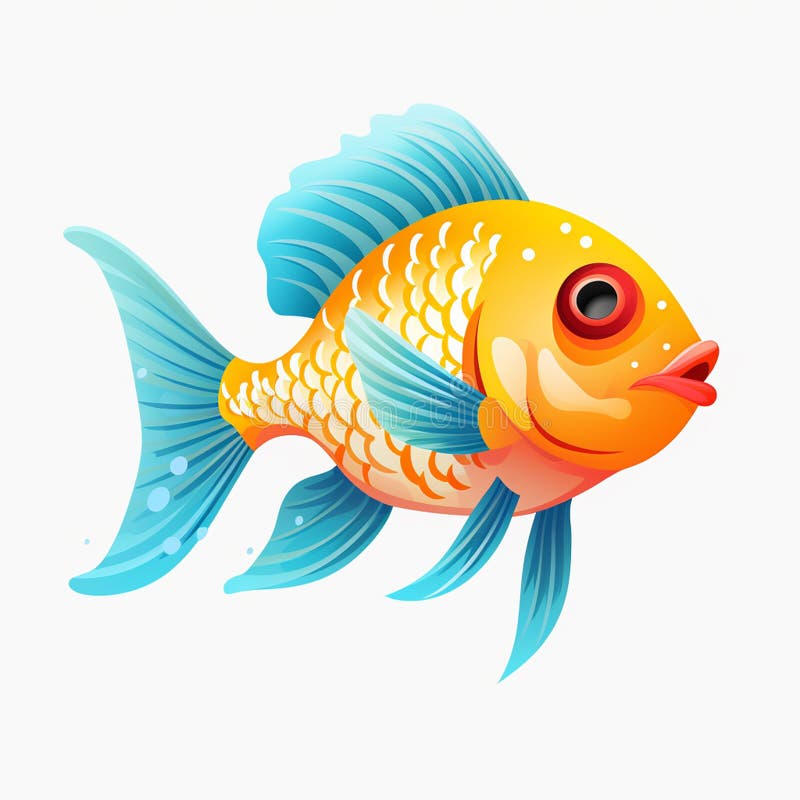 Curious Nemo Fish Swimming with Dory Stock Illustration - Illustration ...