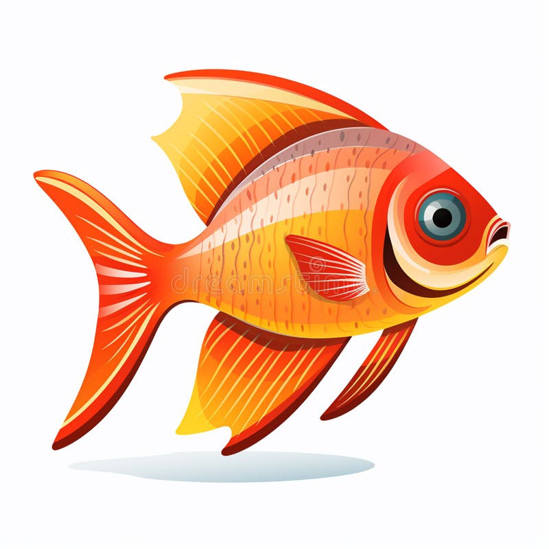 Curious Nemo Fish Swimming with Dory Stock Illustration - Illustration ...