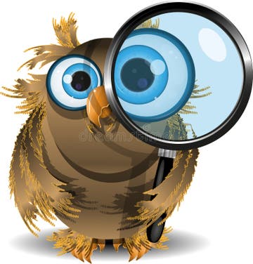 Curious owl stock vector. Illustration of symbol, circle - 28827633