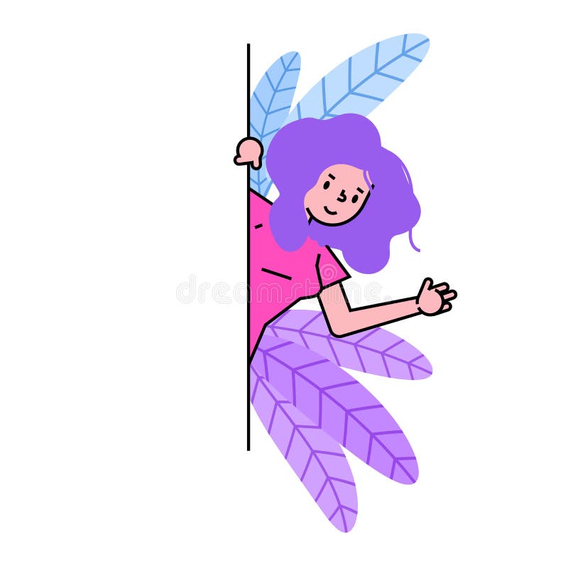 Curious Peeping Woman Character Stock Illustrations – 414 Curious ...