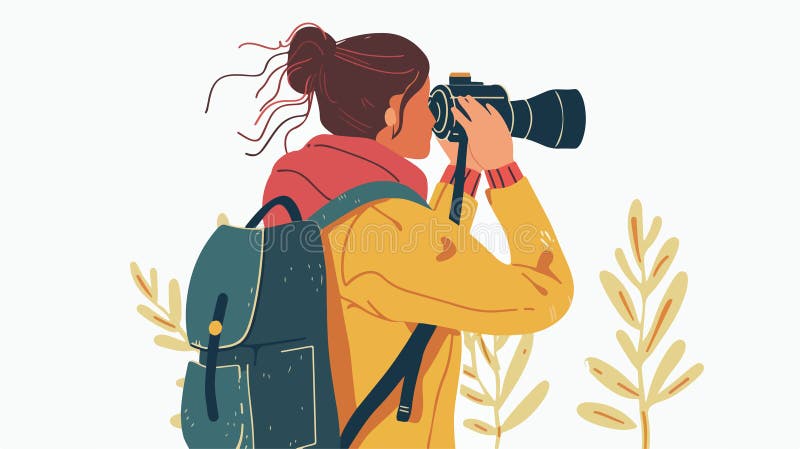 Curious Person Looking with Binoculars - Exploring Opportunity and ...