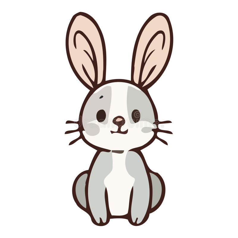 Curious Rabbit stock vector. Illustration of nose, rabbit - 322290513