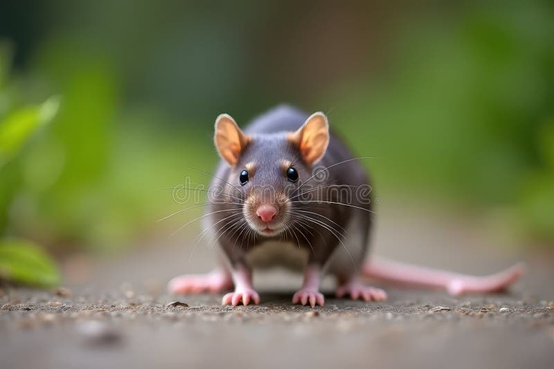 Curious Rat S Close-Up Adventure Stock Illustration - Illustration of ...