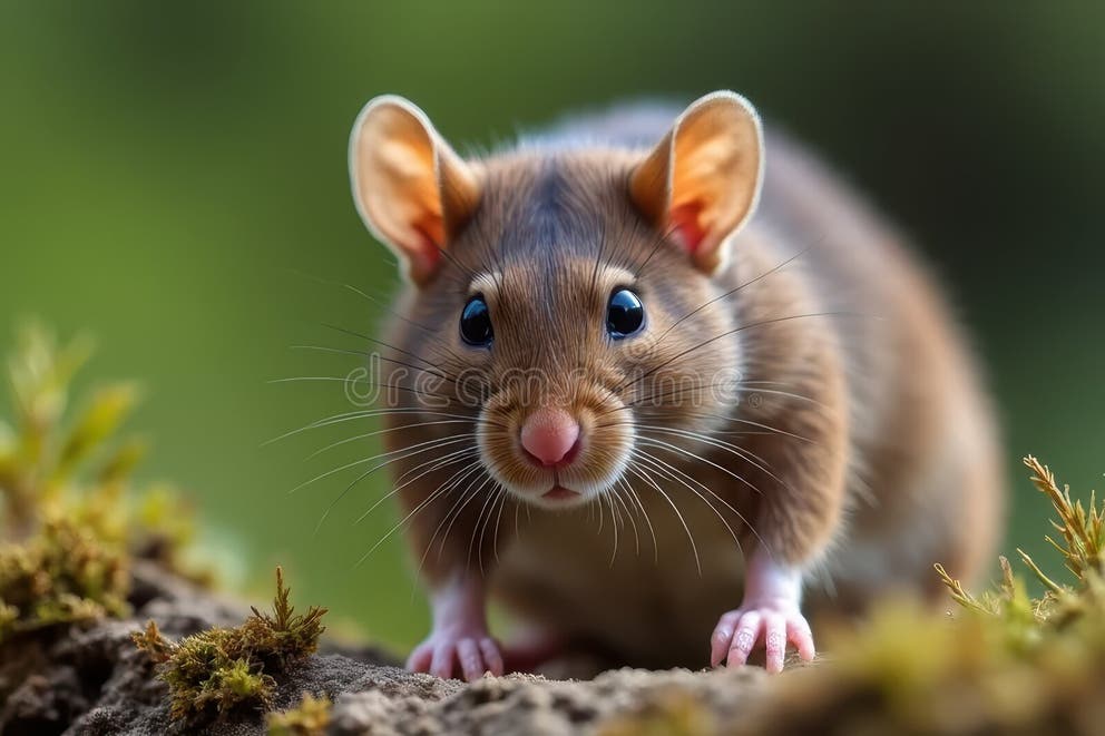 Curious Rat S Insightful Viewpoint Stock Illustration - Illustration of ...