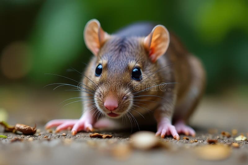 Curious Rat S Unique Viewpoint Stock Illustration - Illustration of ...