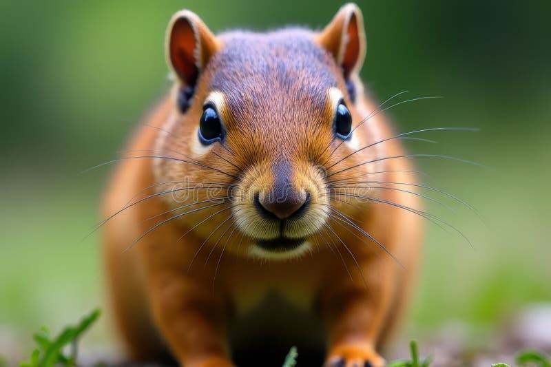 Curious Rodent Close-Up stock illustration. Illustration of outdoors ...