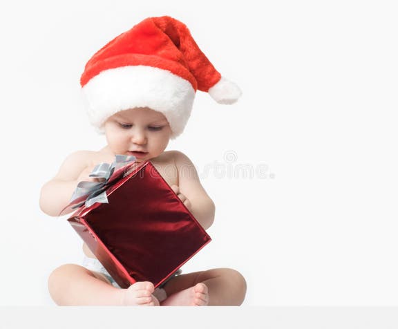 Curious Santa stock image. Image of noel, hand, cute, adorable - 7452181