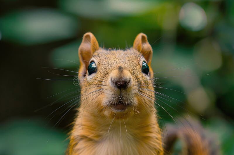 A Curious Squirrel Looks Directly into the Camera Stock Image - Image ...