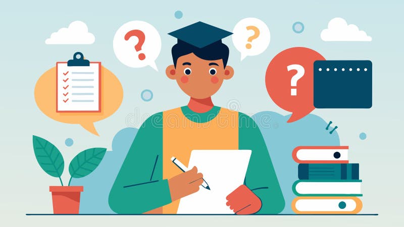 A Curious Student Attending a Workshop on Scholarship Application Tips ...