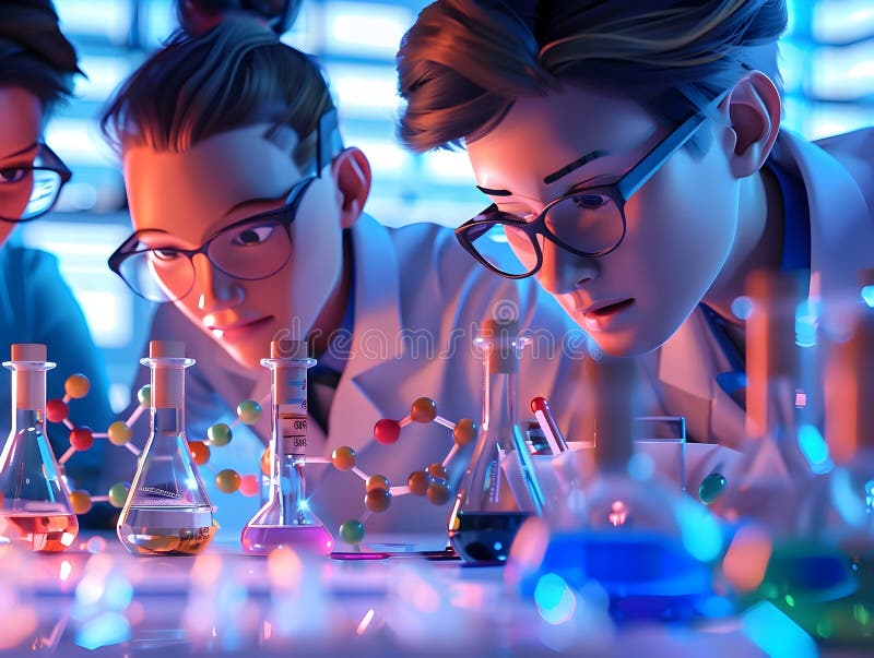 Curious Students Deeply Engrossed in Scientific Experiments in a STEM ...