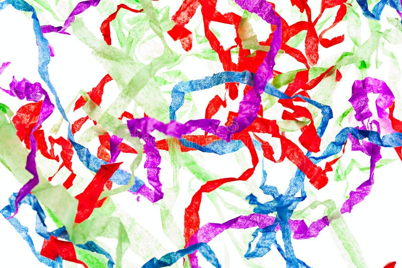 Curl Color Ribbon Isolated Abstract Background Stock Image - Image of ...