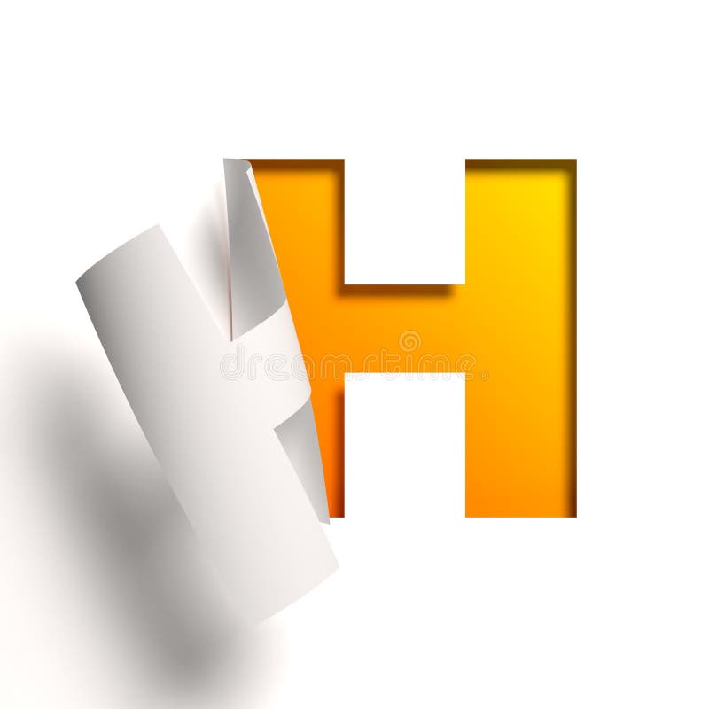 Paper Cut Font Letter H Stock Illustrations – 120 Paper Cut Font Letter ...