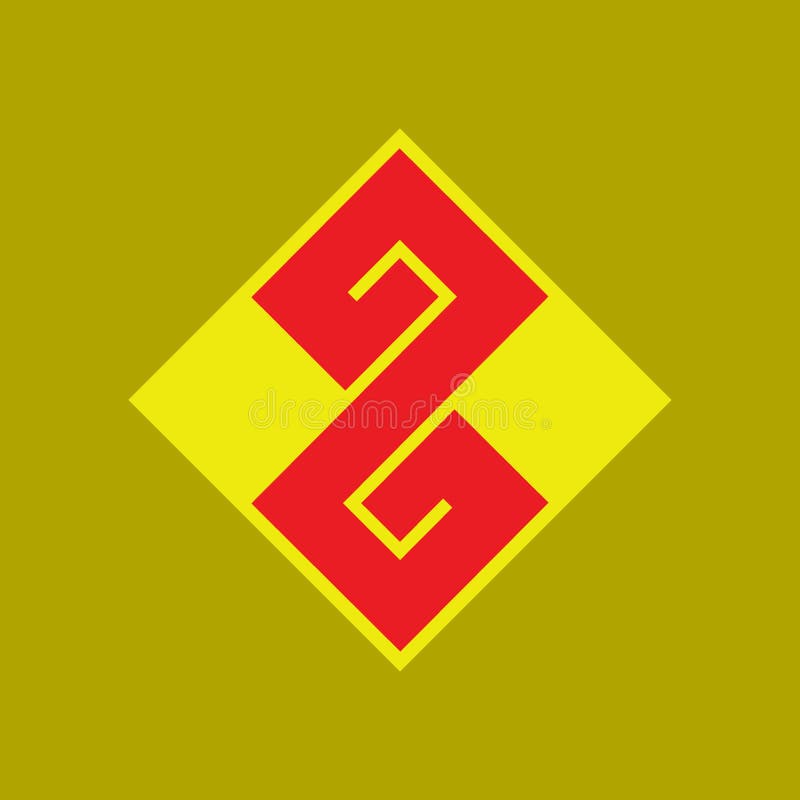 Curl Shape Square Abstract Logo Vector Stock Vector - Illustration of ...