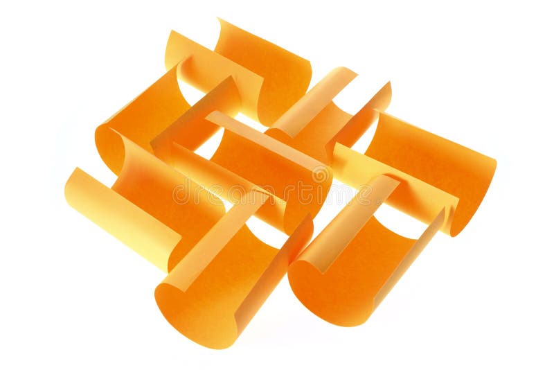 Curl Up Yellow Papers stock image. Image of bend, shot - 19275177